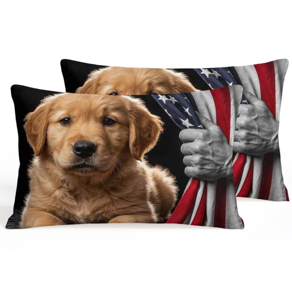 Anniversary Lumbar Pillow Covers 12 x 20 Inch Pillow Covers Set of 2 ...