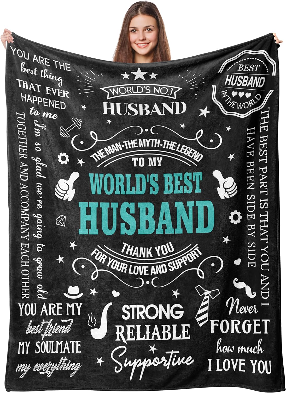 Anniversary Romantic Gifts for Husband, Gifts Blanket for Husband Him ...