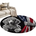 Anniversary Round Rug 4ft Washable Circle Entryway Rugs Non Slip ...