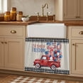 Anniversary Small Cabinet Curtains 11"W x 13"L, Farmhouse Truck America ...