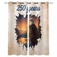 Anniversary USA Flag Blackout Curtains for Bedroom/Living Room, Thermal ...