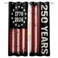 Anniversary USA Flag Blackout Curtains for Bedroom/Living Room, Thermal ...