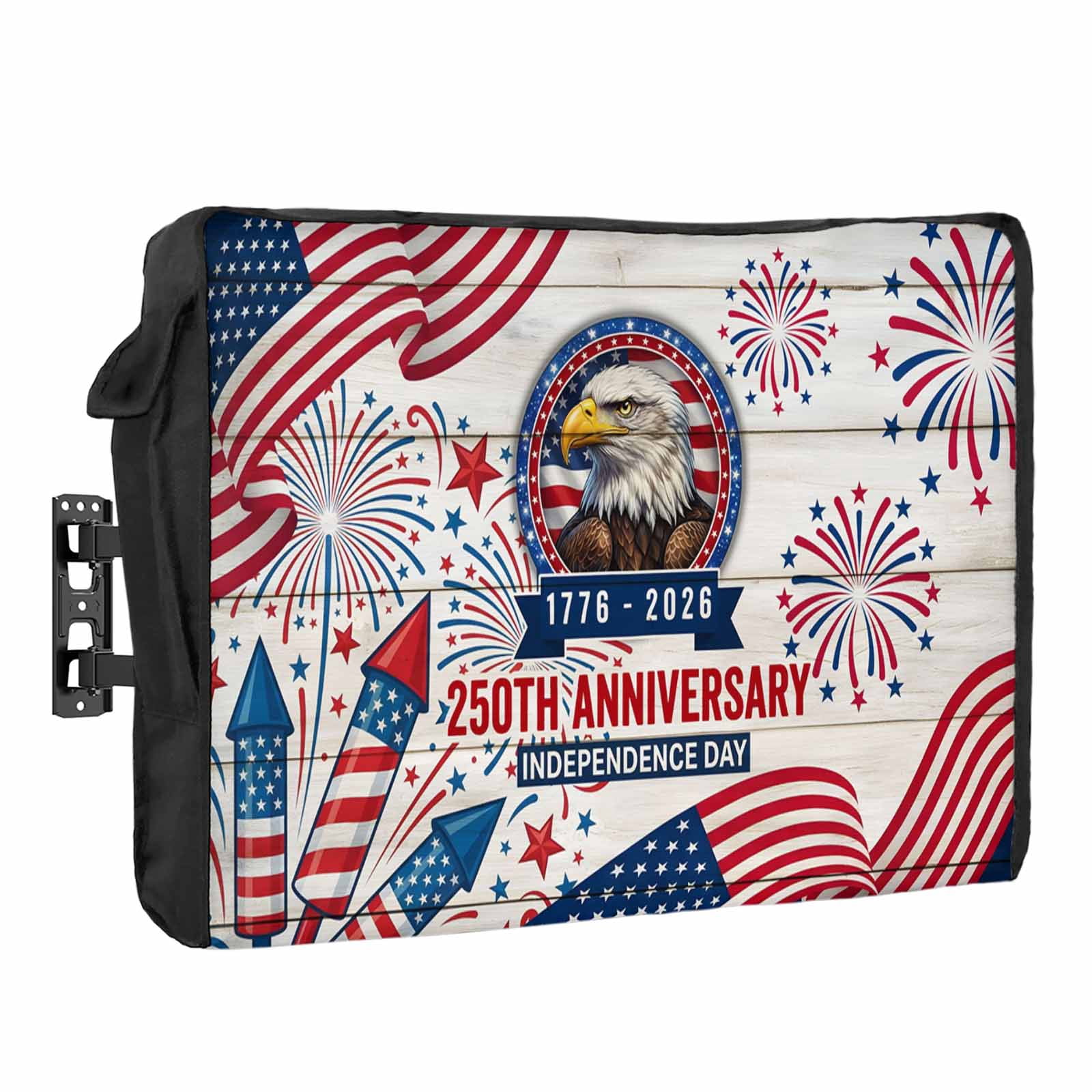 Anniversary Waterproof Outdoor TV Cover, Patriot Eagle USA Flag ...