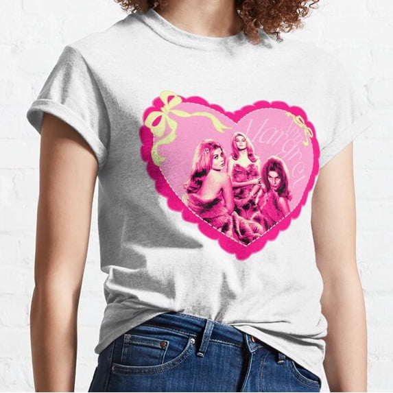 Annmargret Pink Coquette Heart Bow Frame Version 2 Classic T-shirt ...