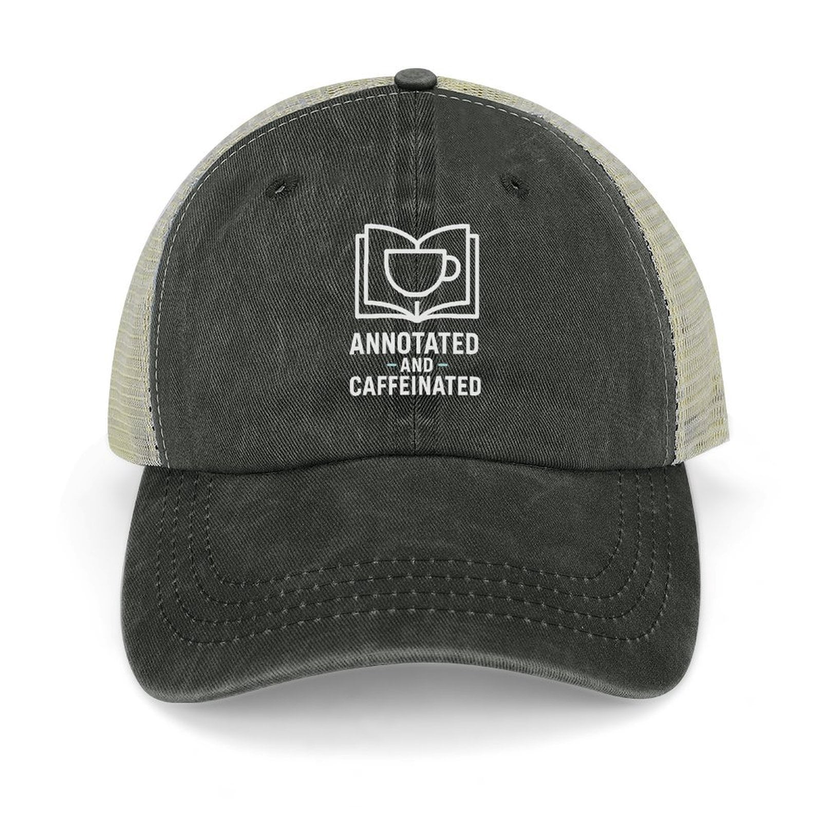Annotated And Caffeinated Black Baseball Cap for Men Women, Adjustable ...