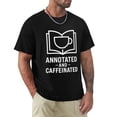 Annotated And Caffeinated Men's HD Print Classic Short Sleeve T-Shirts ...