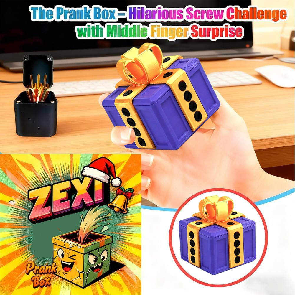 Annoying Gift Box 3D, Annoying Gift Box with Screws, Prank Screw Box ...