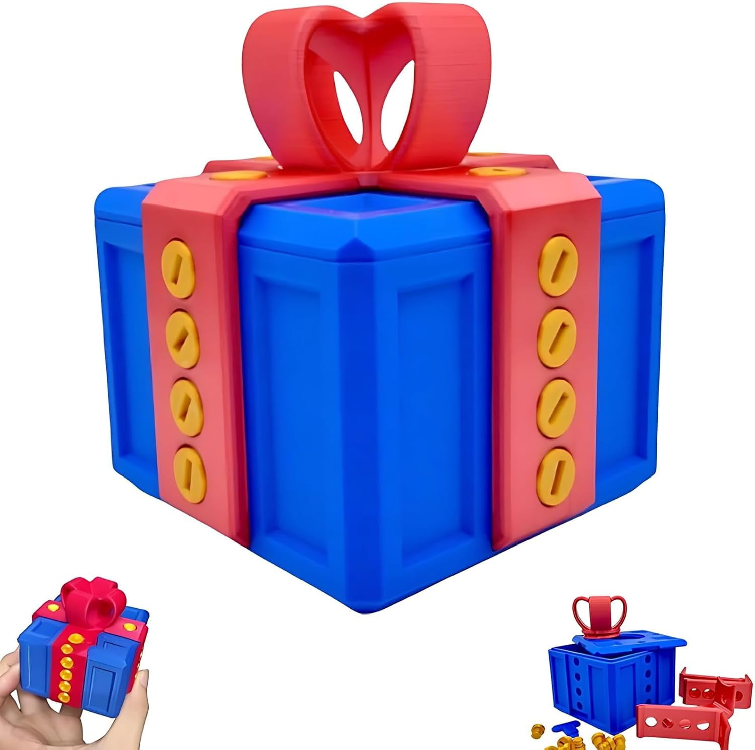 Annoying Gift Box,3D Printed Gift Box,Gag Gift Box with Screws,Puzzle ...
