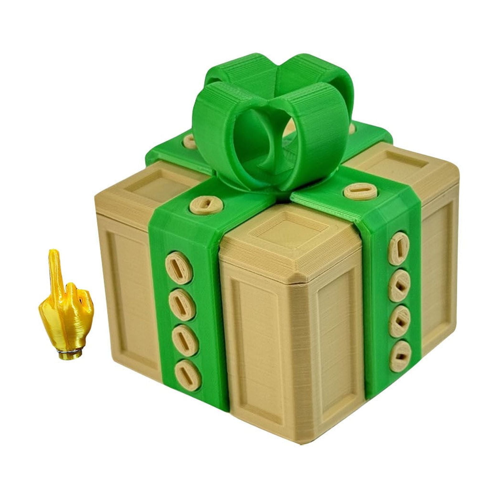Annoying Gift Box with Screws, Includes Finger Box Inside for Prank Pop ...