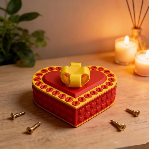 Annoying Gift Heart Box With Screws, Valentine's Day Annoying Gift Box ...
