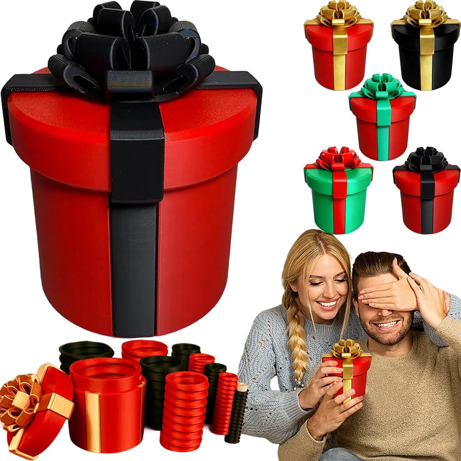Annoying Nested Screw Gift Box, Prank Nesting Box for Cash & Surprises ...
