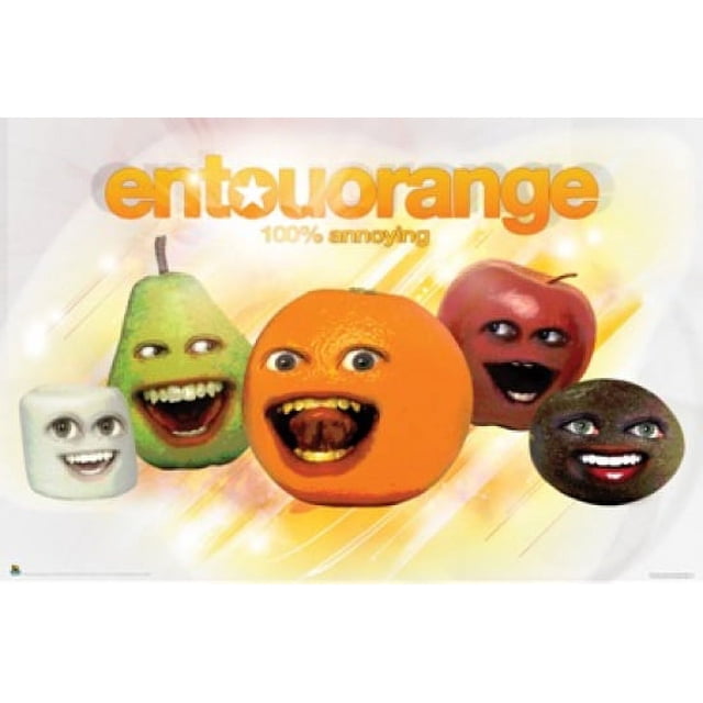 Annoying Orange Entouorange Poster (24 X 36) - Walmart Business Supplies