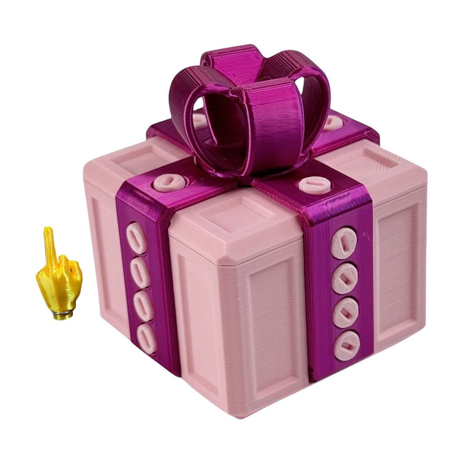 Annoying Present Box, Includes Finger Box Inside with Screws, Prank Pop ...