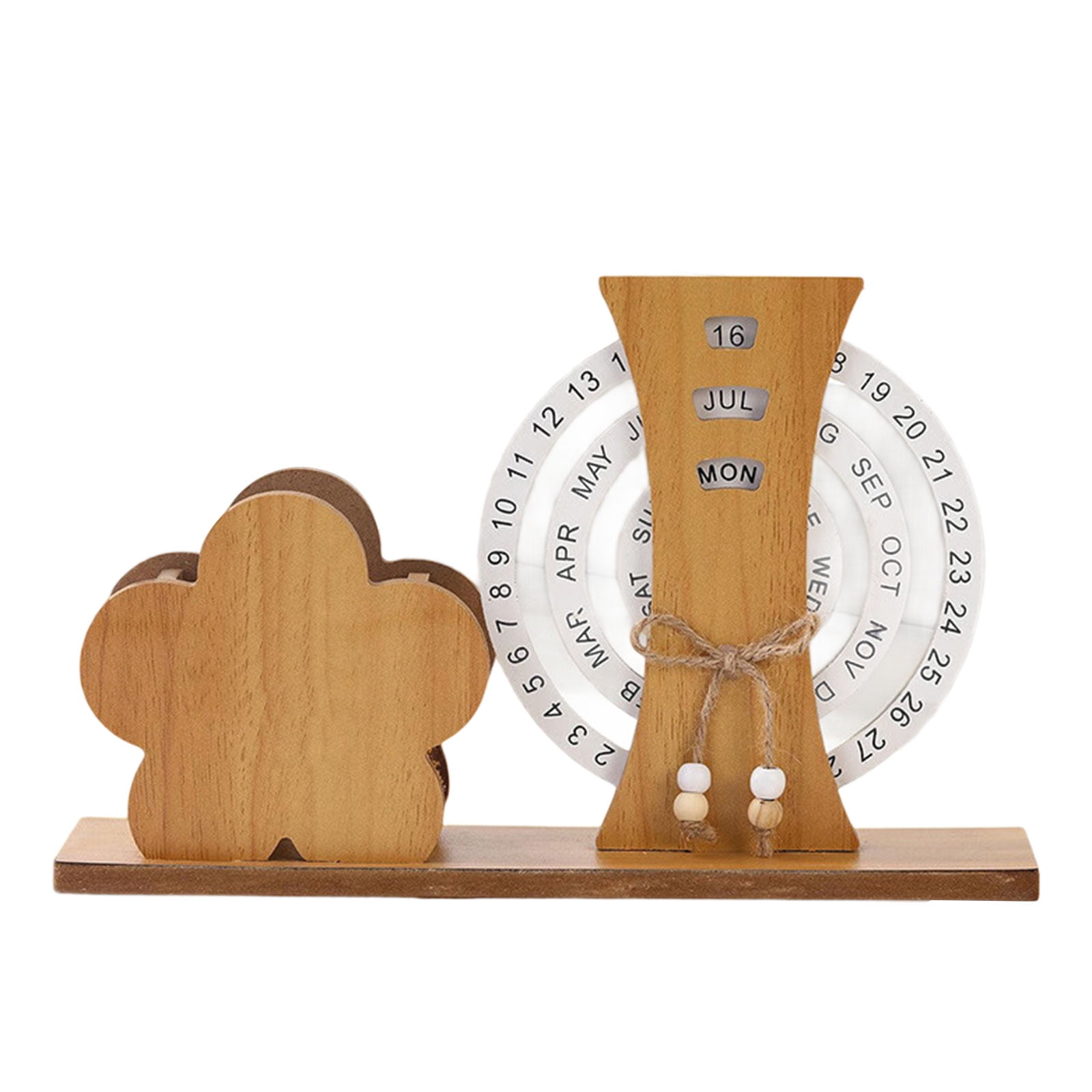 Annual Calendar Desktop Ornament Manual Rotating Mechanism Hand ...