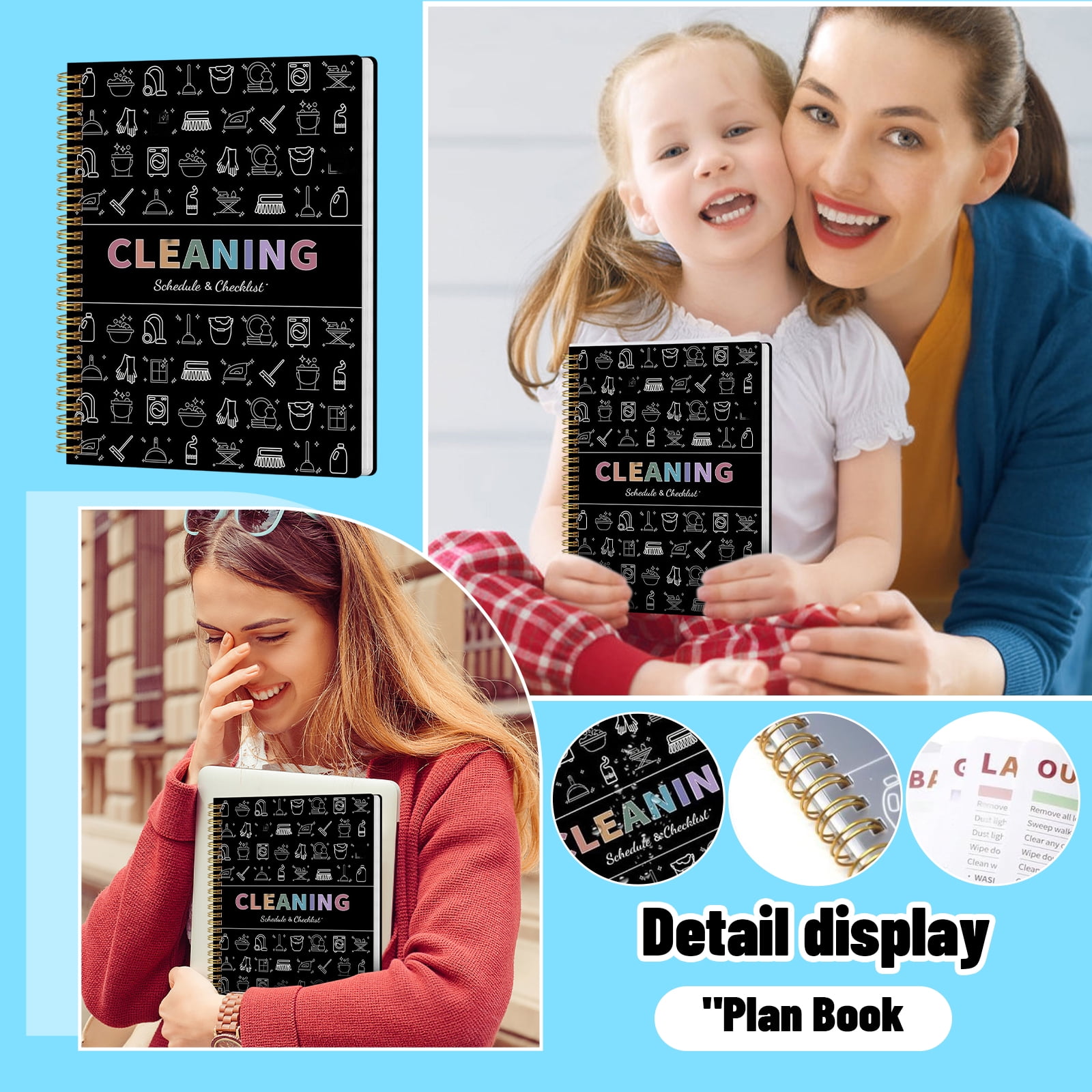Annual Cleaning Schedule Book, Complete Planner and Checklist for ...