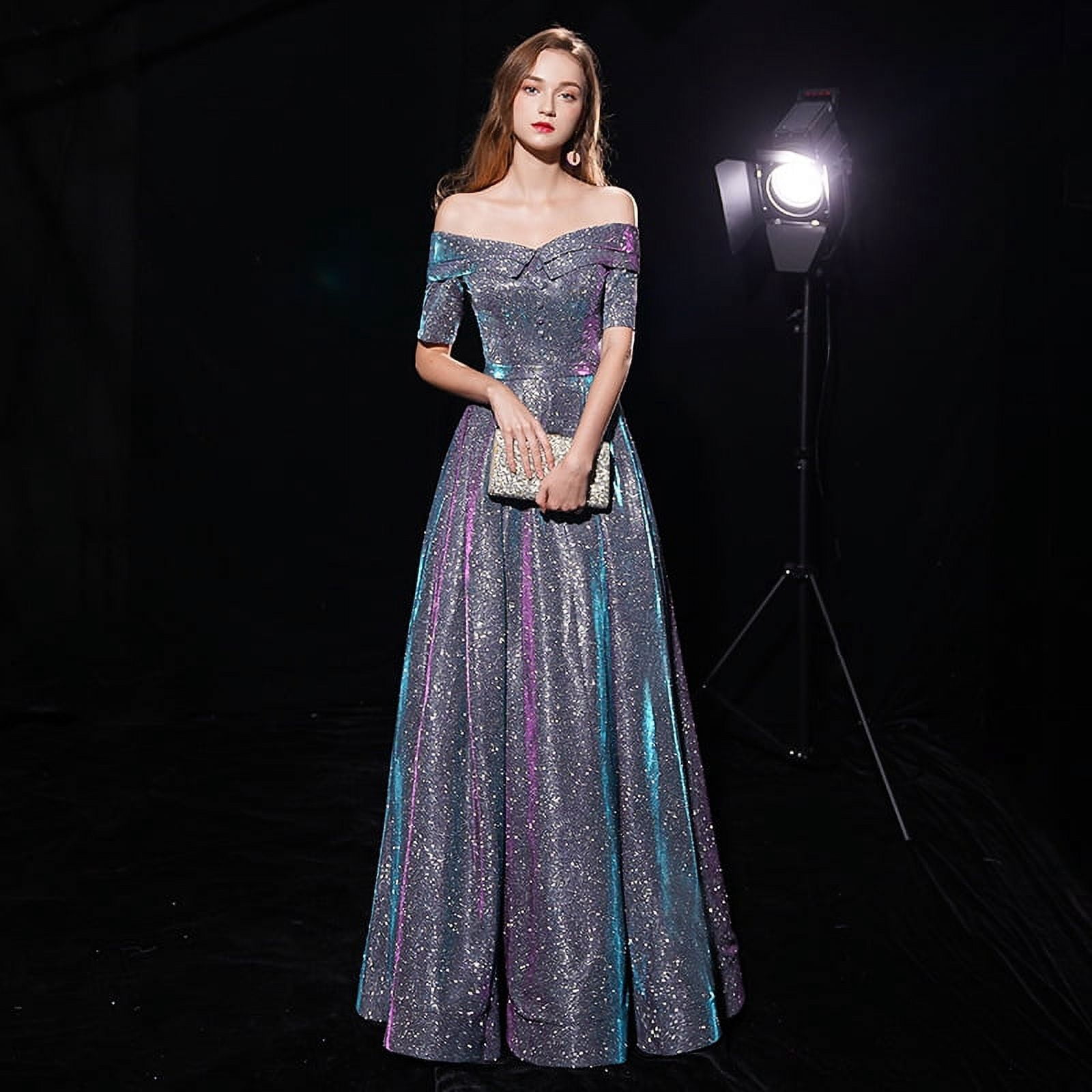 Annual Meeting Evening Dress Women‘s 2023 New Achievement One-Shoulder ...