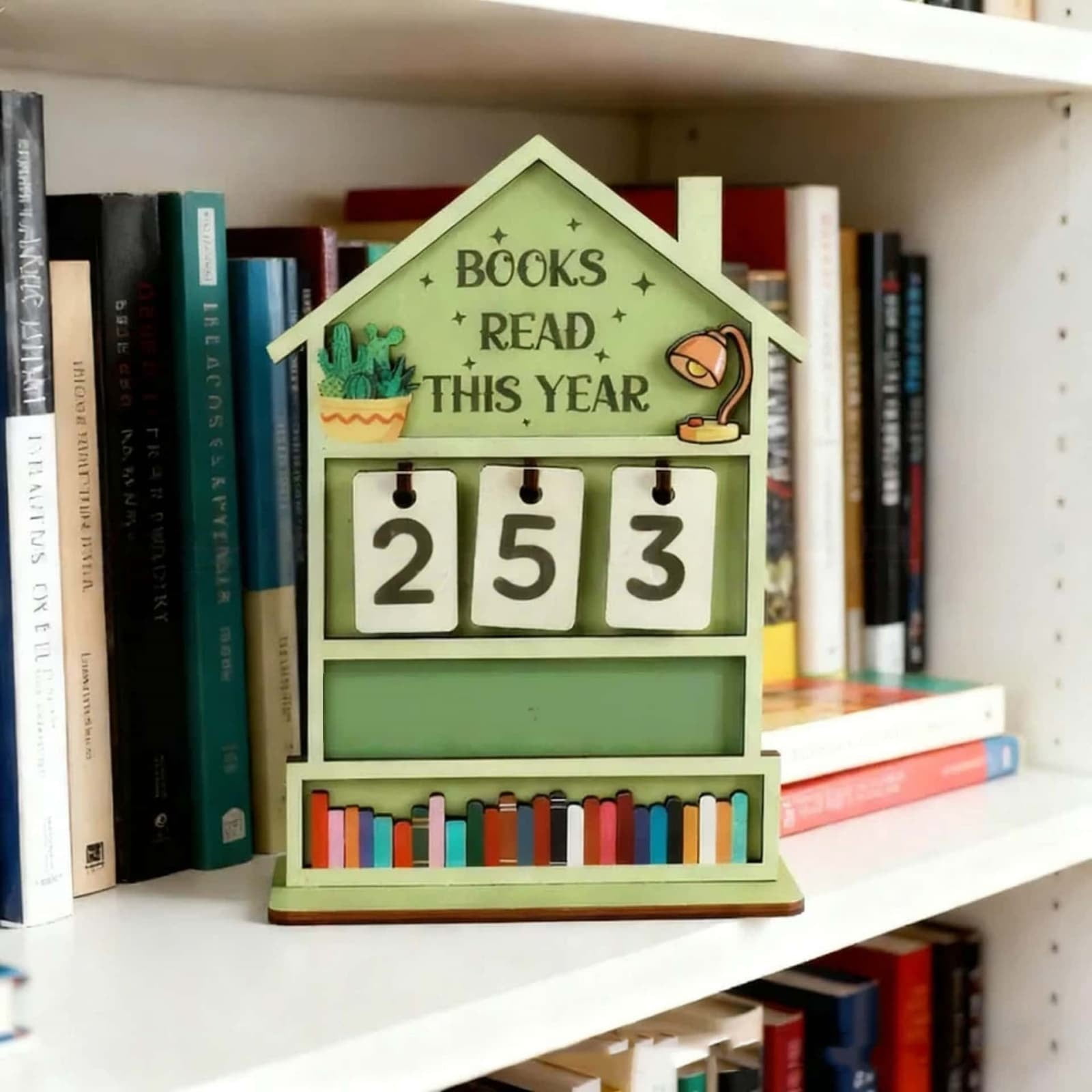 Annual Reading Volume Counter Cute House Design Book Reading Annual ...