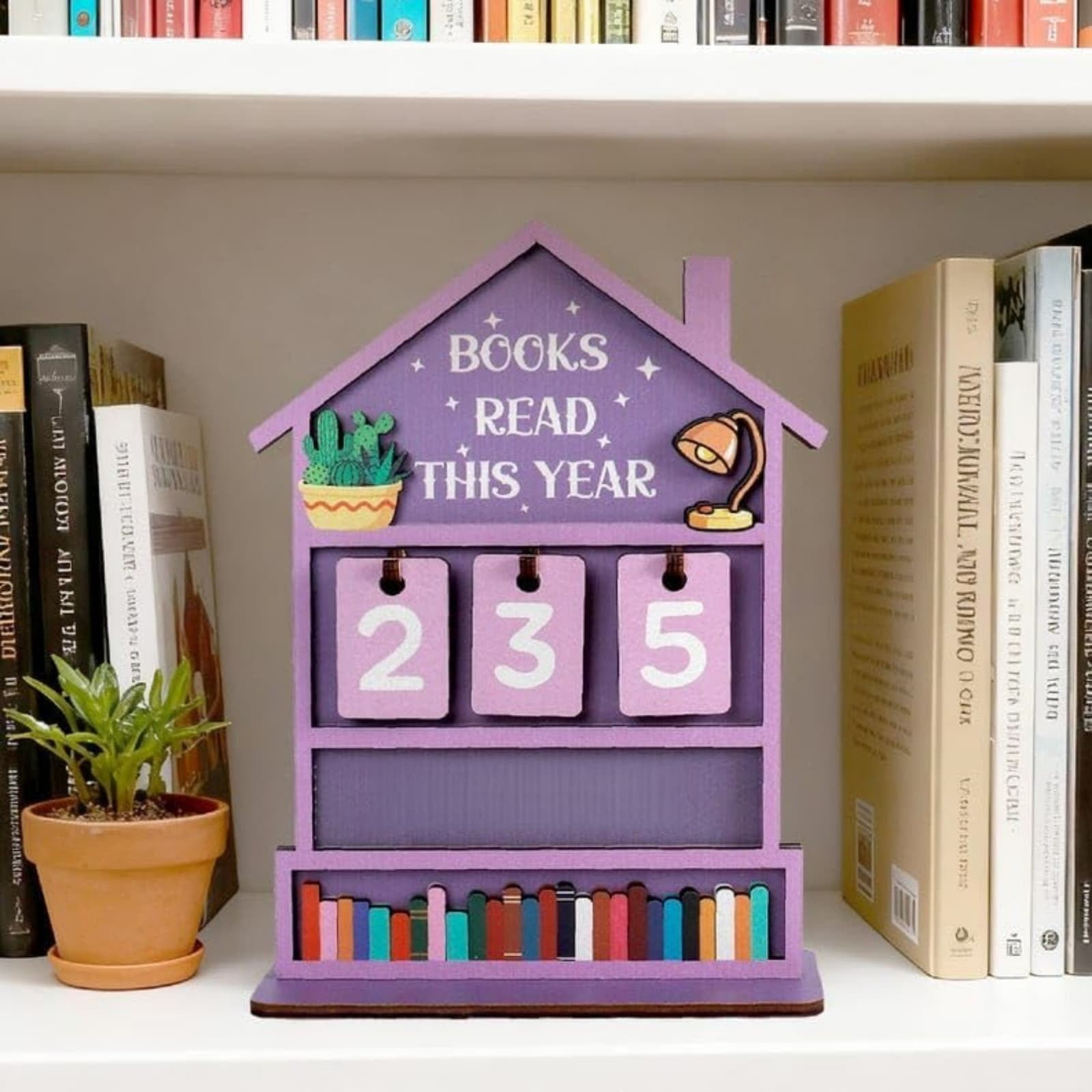 Annual Reading Volume Counter Cute House Design Book Reading Annual ...