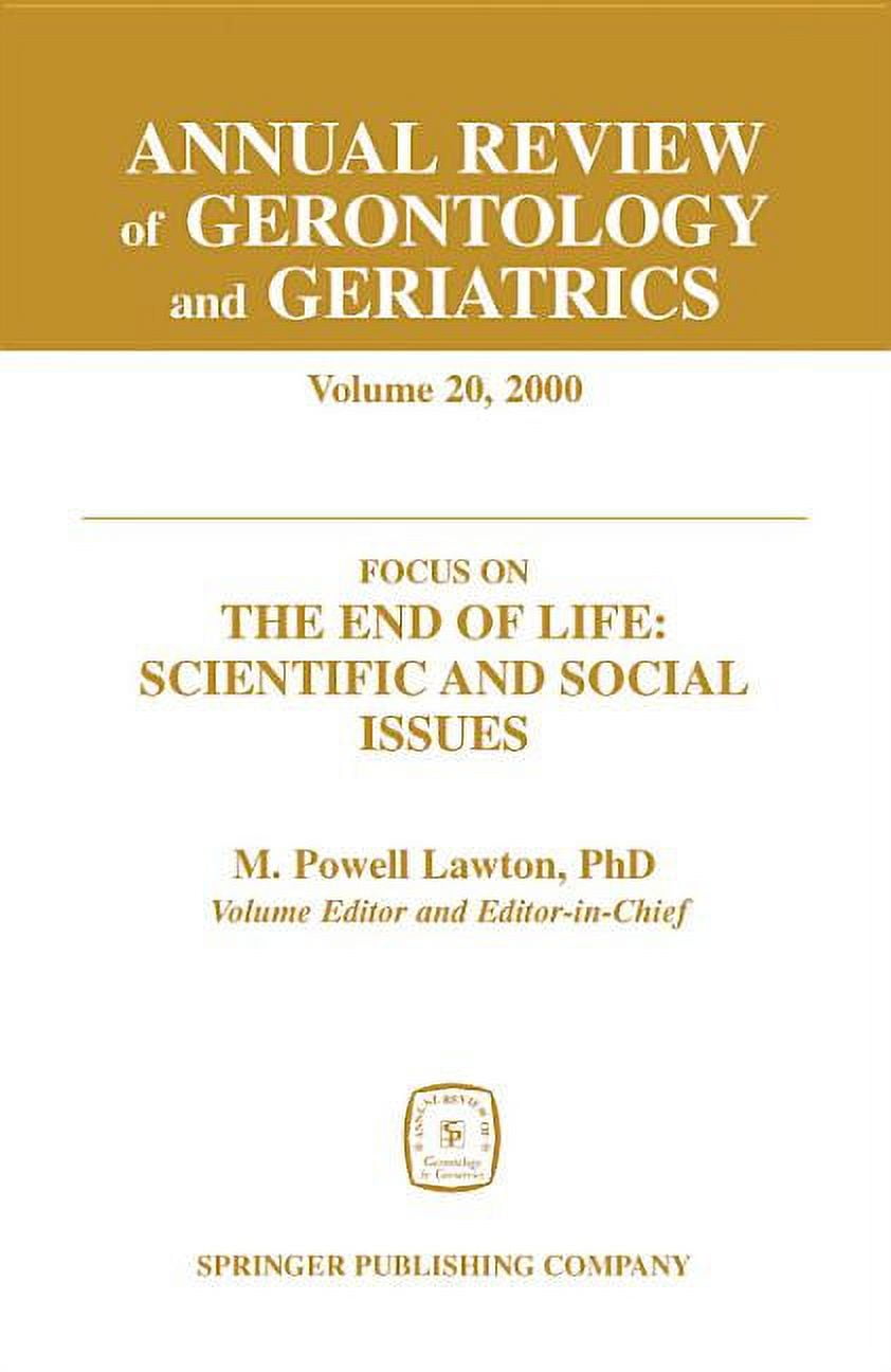 Annual Review of Gerontology & Geria Annual Review of Gerontology and ...