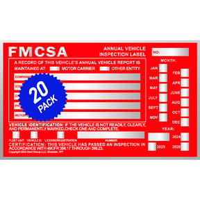 Dot Inspection Sticker