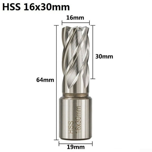 Annular Cutter HSS Metal Core Drill Bit Hollow Drill Bit Hole Opener 12 ...