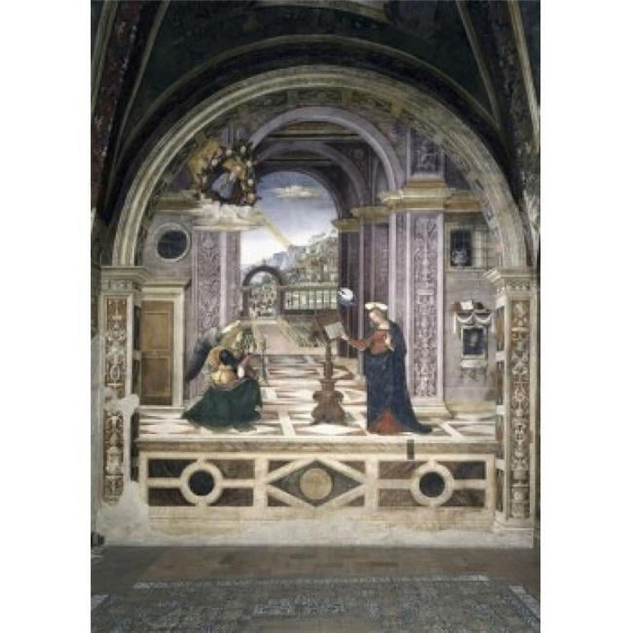 Annunciation Bernardino Pintoricchio C 1454-1513 Italian Fresco ...