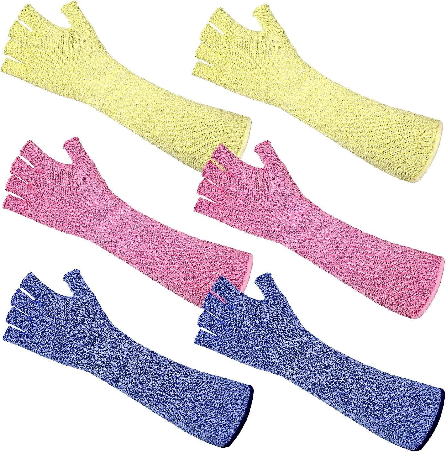 Annuodi 3 Pairs Forearm Protective Sleeves with Fingers Cut Resistant ...