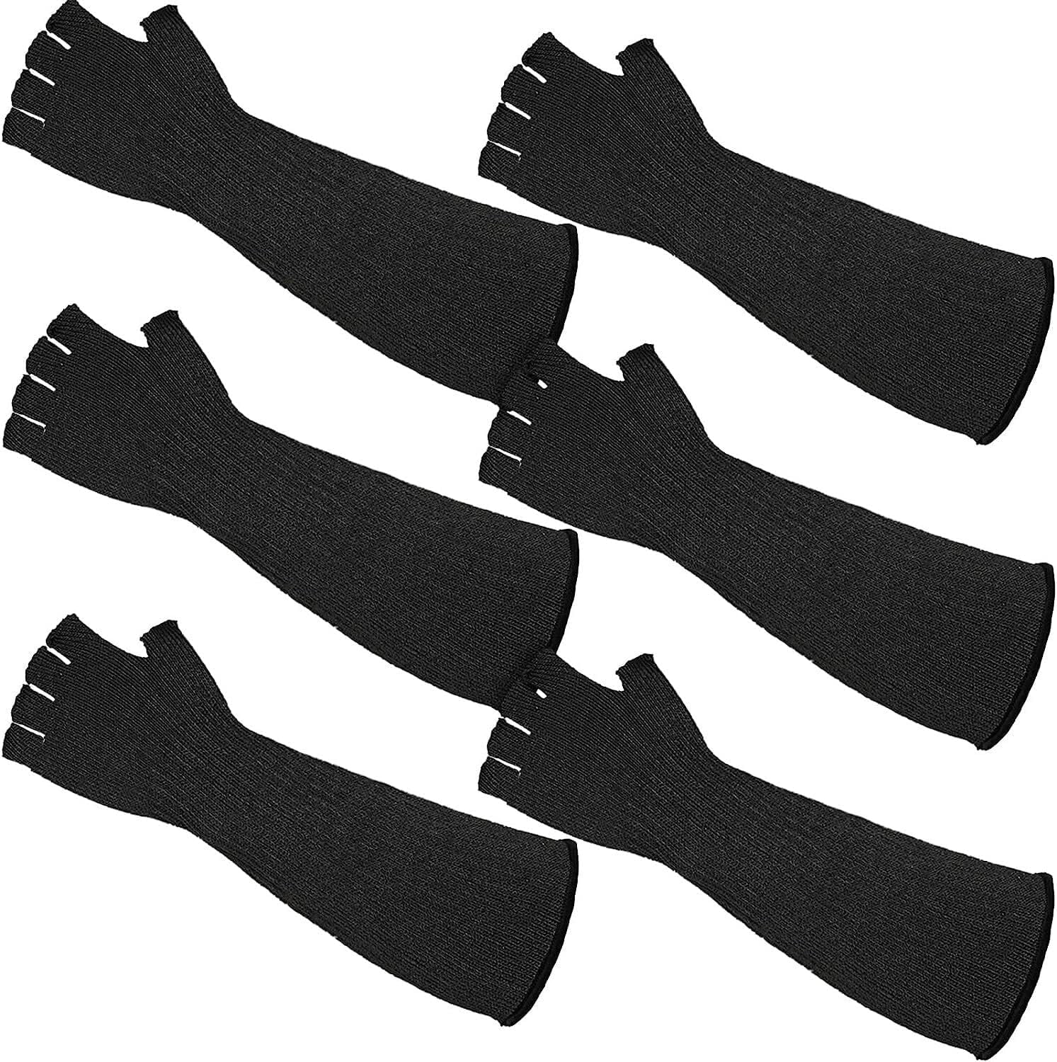 Annuodi 3 Pairs Forearm Protective Sleeves with Fingers Cut Resistant ...