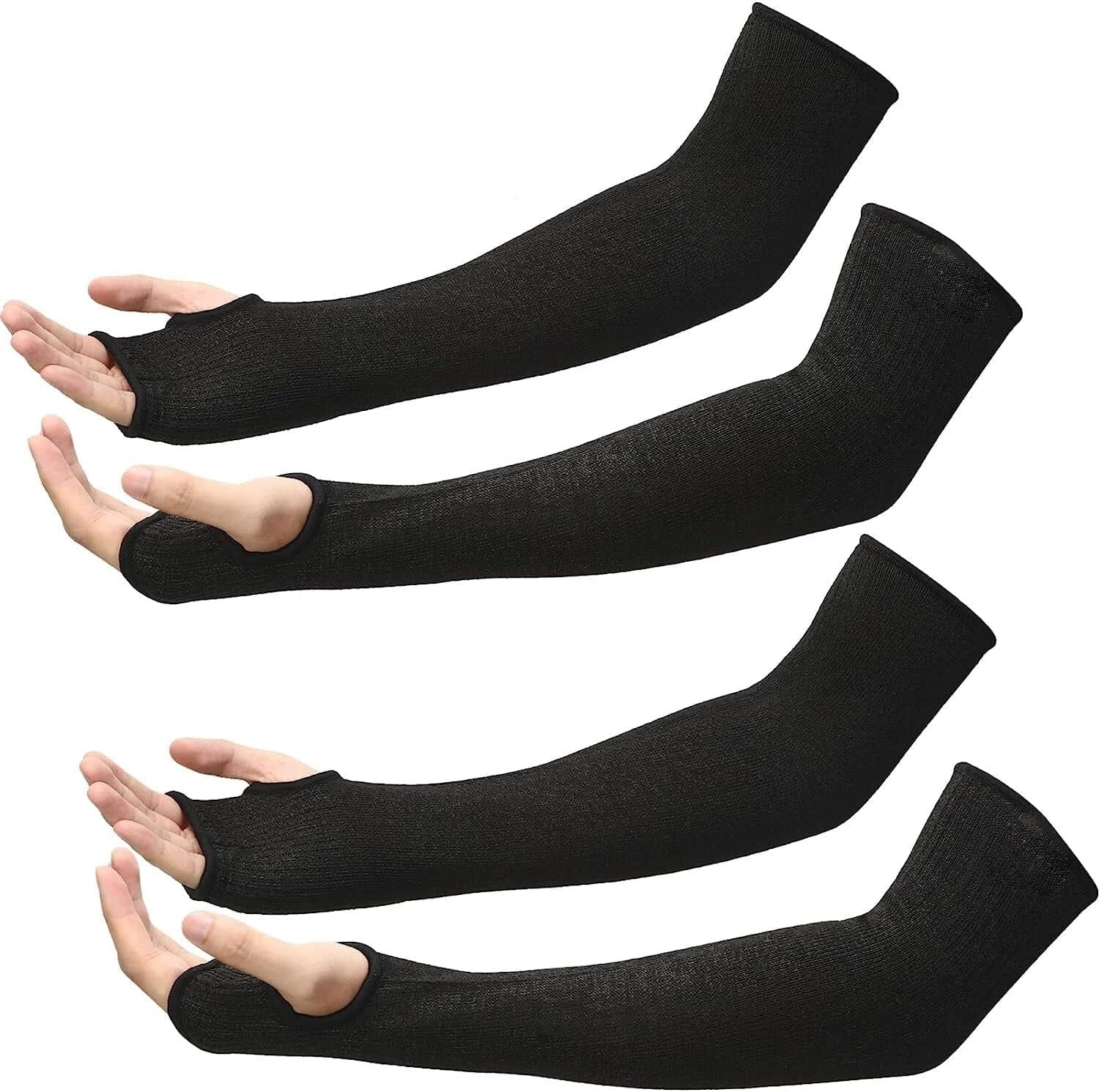 Annuodi Arm Protection Sleeves Level 5 Cut 2 Pairs Heat Resistant ...