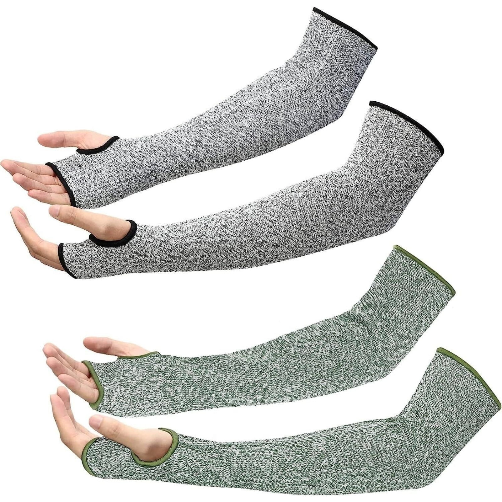 Annuodi Arm Protection Sleeves Level 5 Cut 2 Pairs Heat Resistant ...