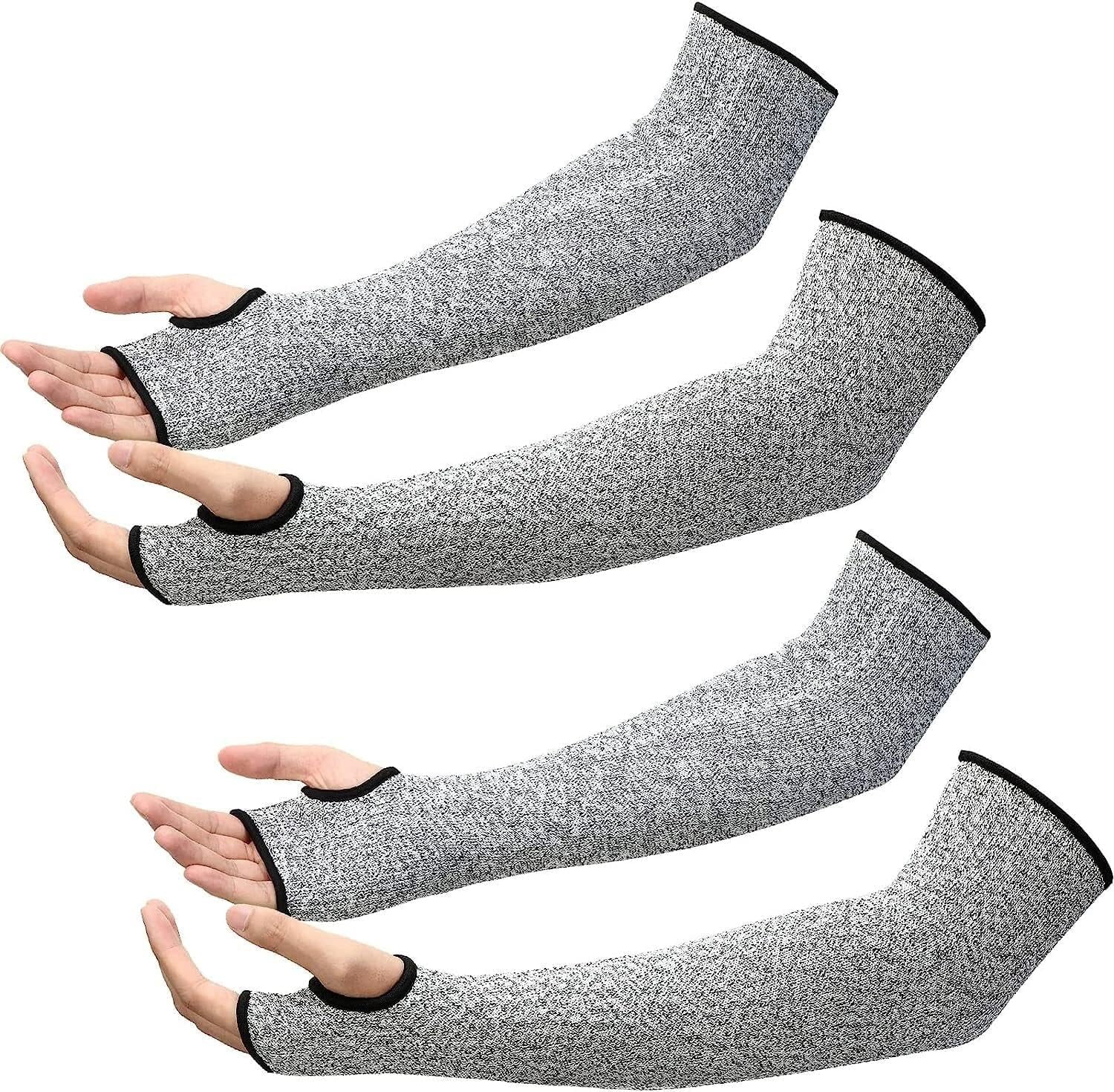 Annuodi Arm Protection Sleeves Level 5 Cut 2 Pairs Heat Resistant ...