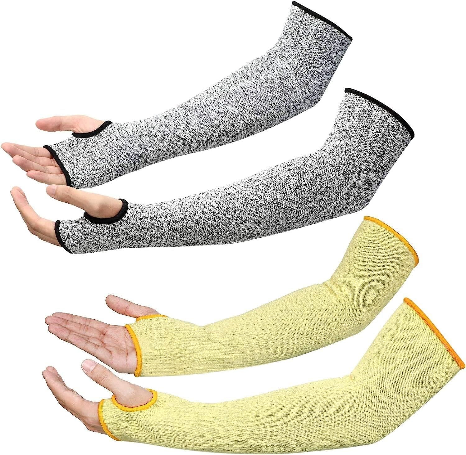 Annuodi Arm Protection Sleeves Level 5 Cut 2 Pairs Heat Resistant ...