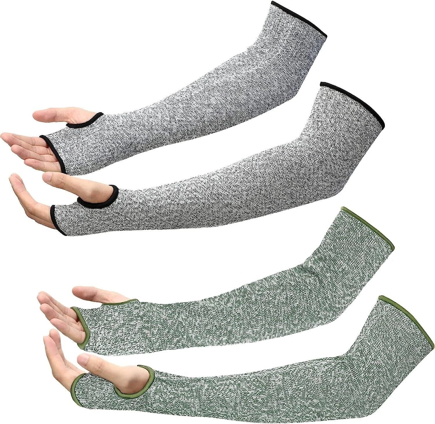 Annuodi Arm Protection Sleeves Level 5 Cut 2 Pairs Heat Resistant ...