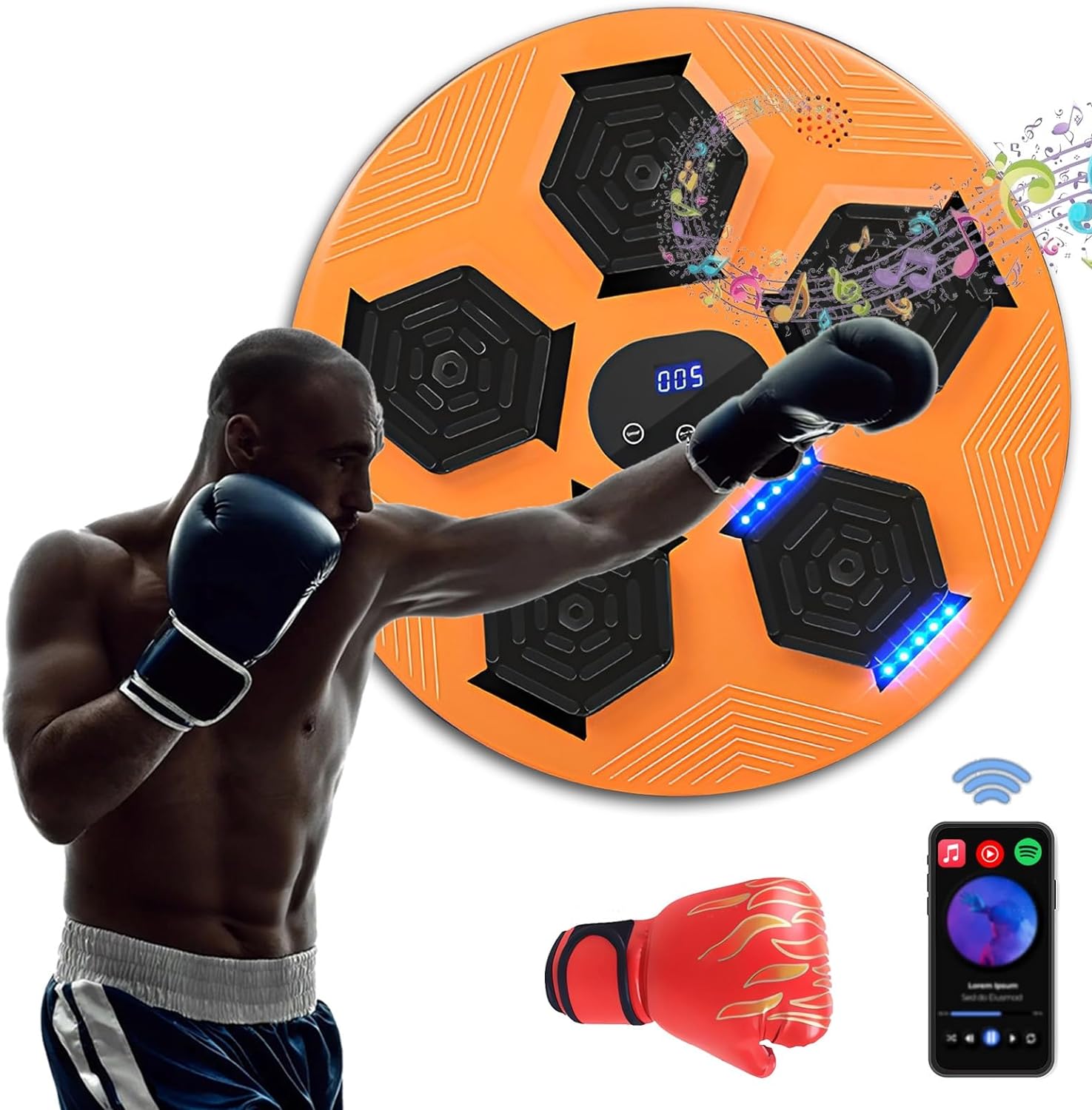 Annuodi Electronic Boxing Machine, Smart Music Boxing Trainer for Multi ...