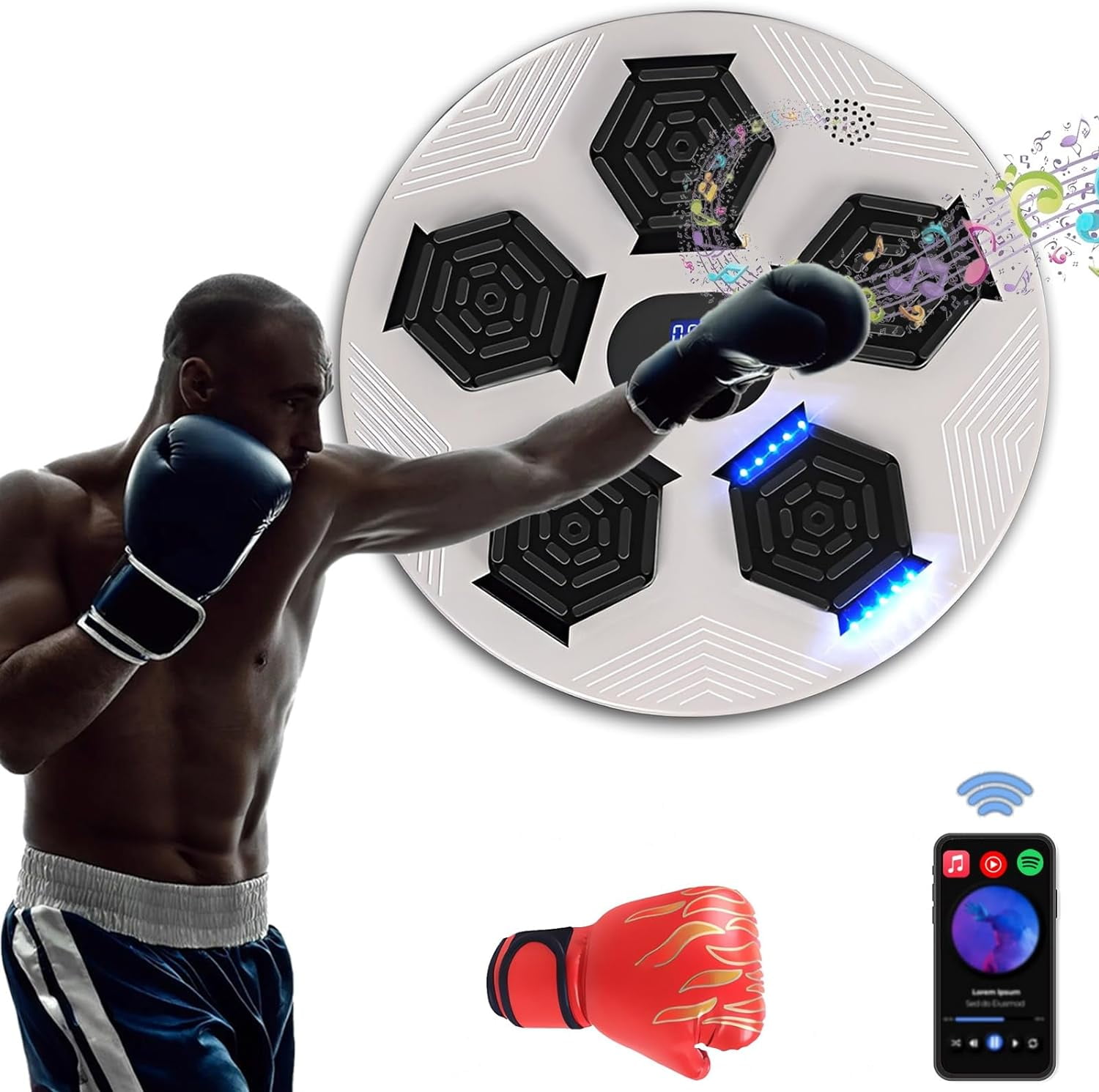 Annuodi Electronic Boxing Machine, Smart Music Boxing Trainer for Multi ...