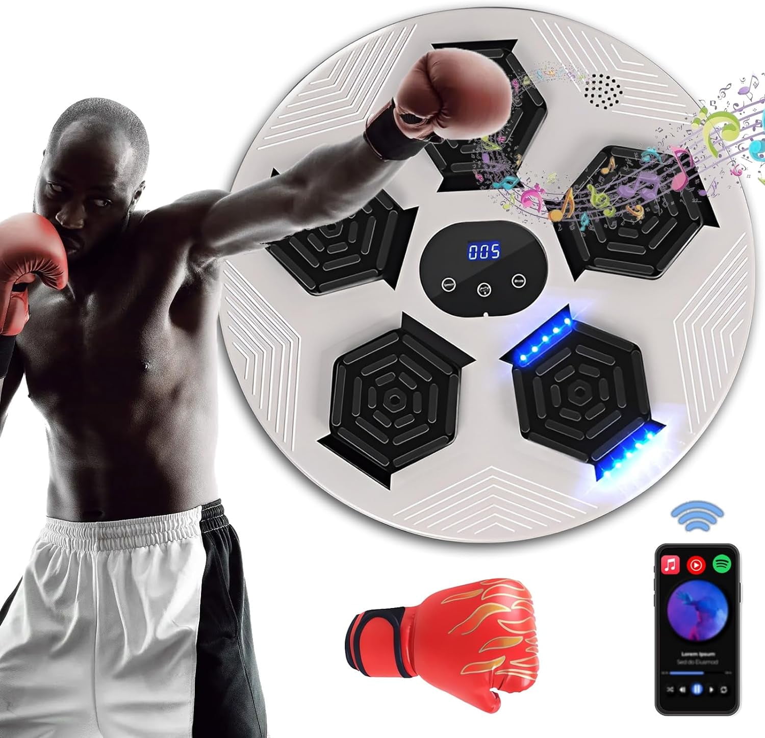 Annuodi Electronic Music Boxing Machine, Boxing Punching Equipment for ...
