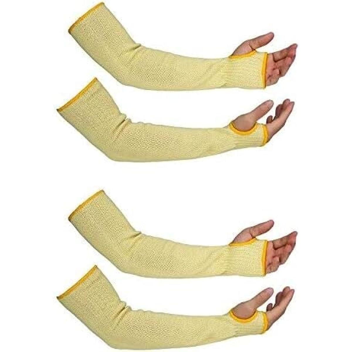 Annuodi Sleeves Heat Resistant 19 Inch Long Arm Guards With Thumb Hole ...