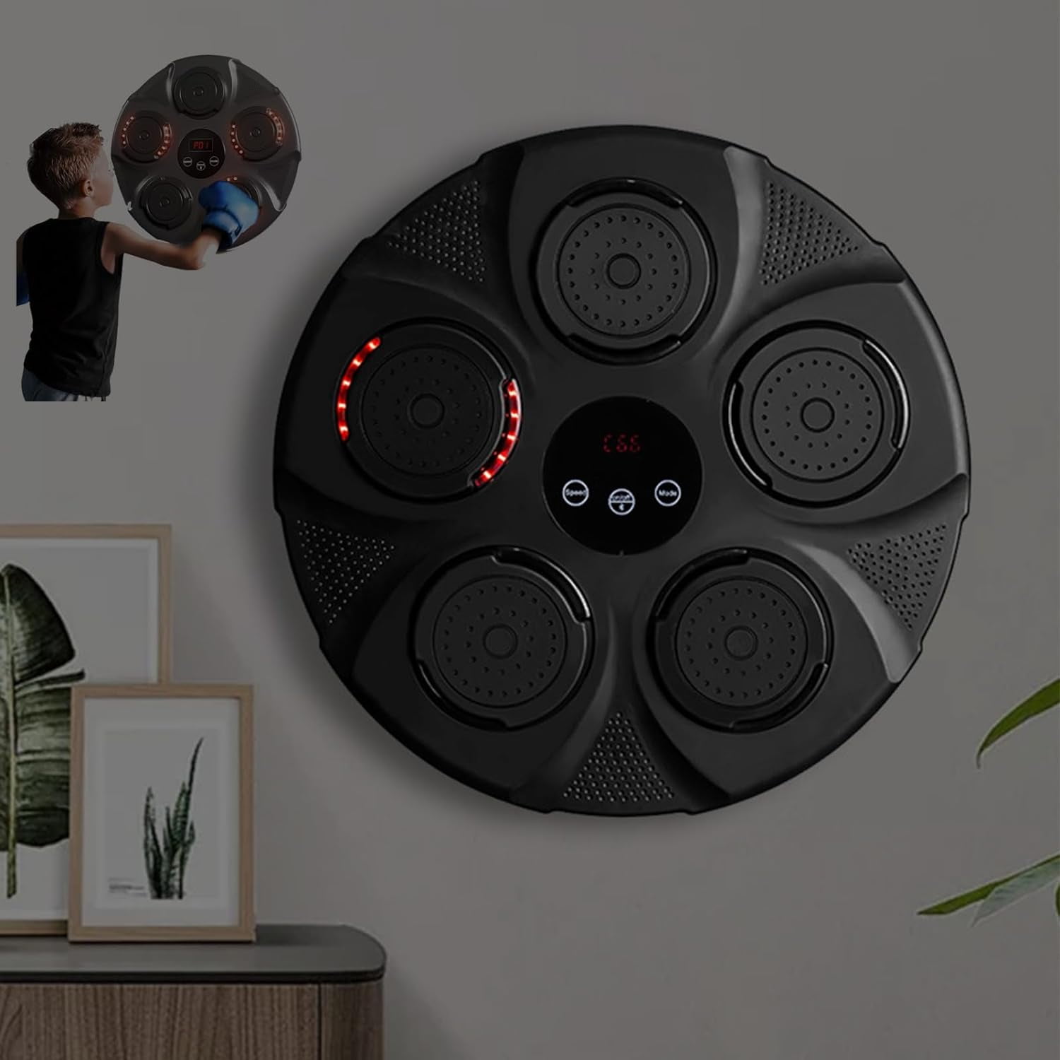 Annuodi Wall Mounted Boxing Machine Electronic Smart Punching Equipmen ...