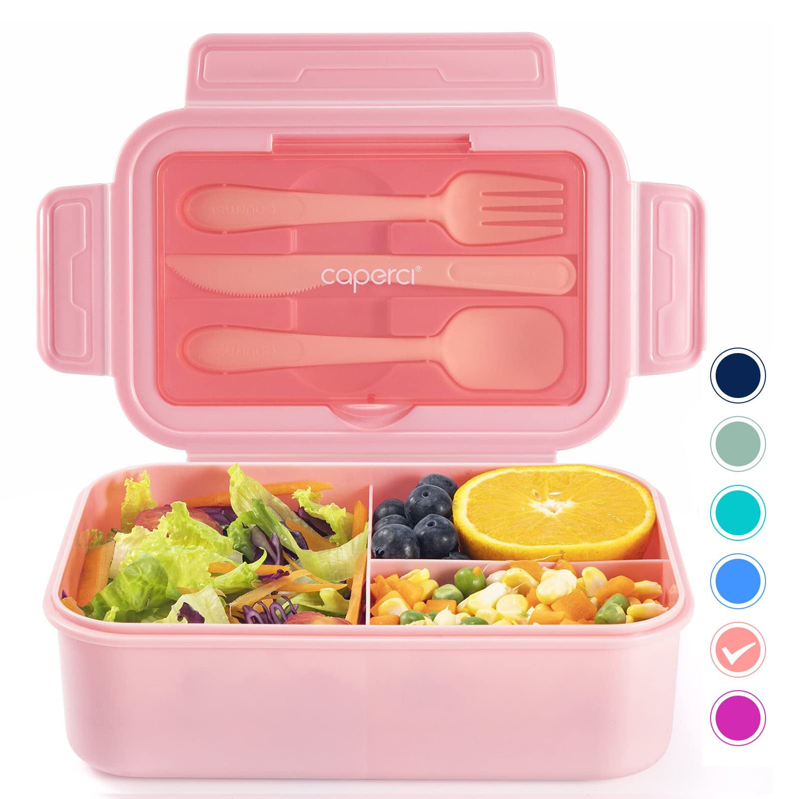 Annvchi Bento Boxes for Adults 1400 ML Bento Lunch Box With Spoon ...