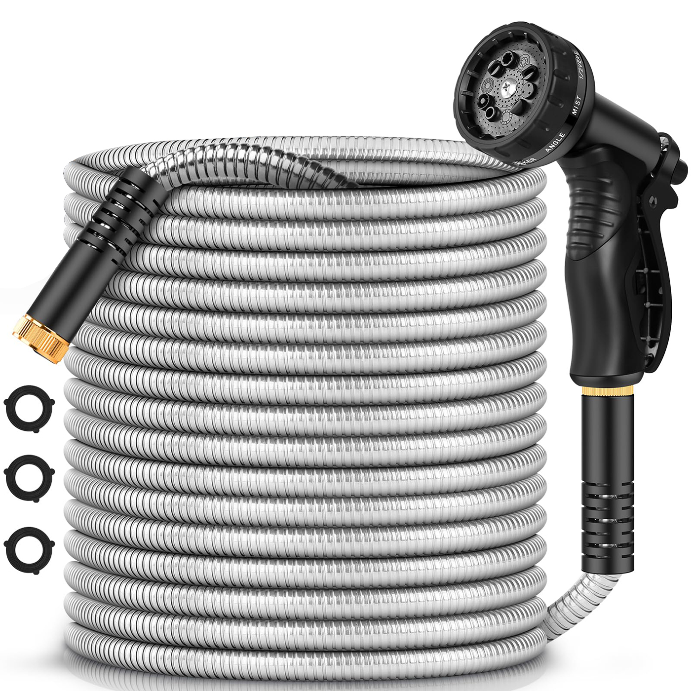 Yard Butler HHRP-4 Heavy Duty Rust Proof Steel Wall Mounted Garden Hose ...