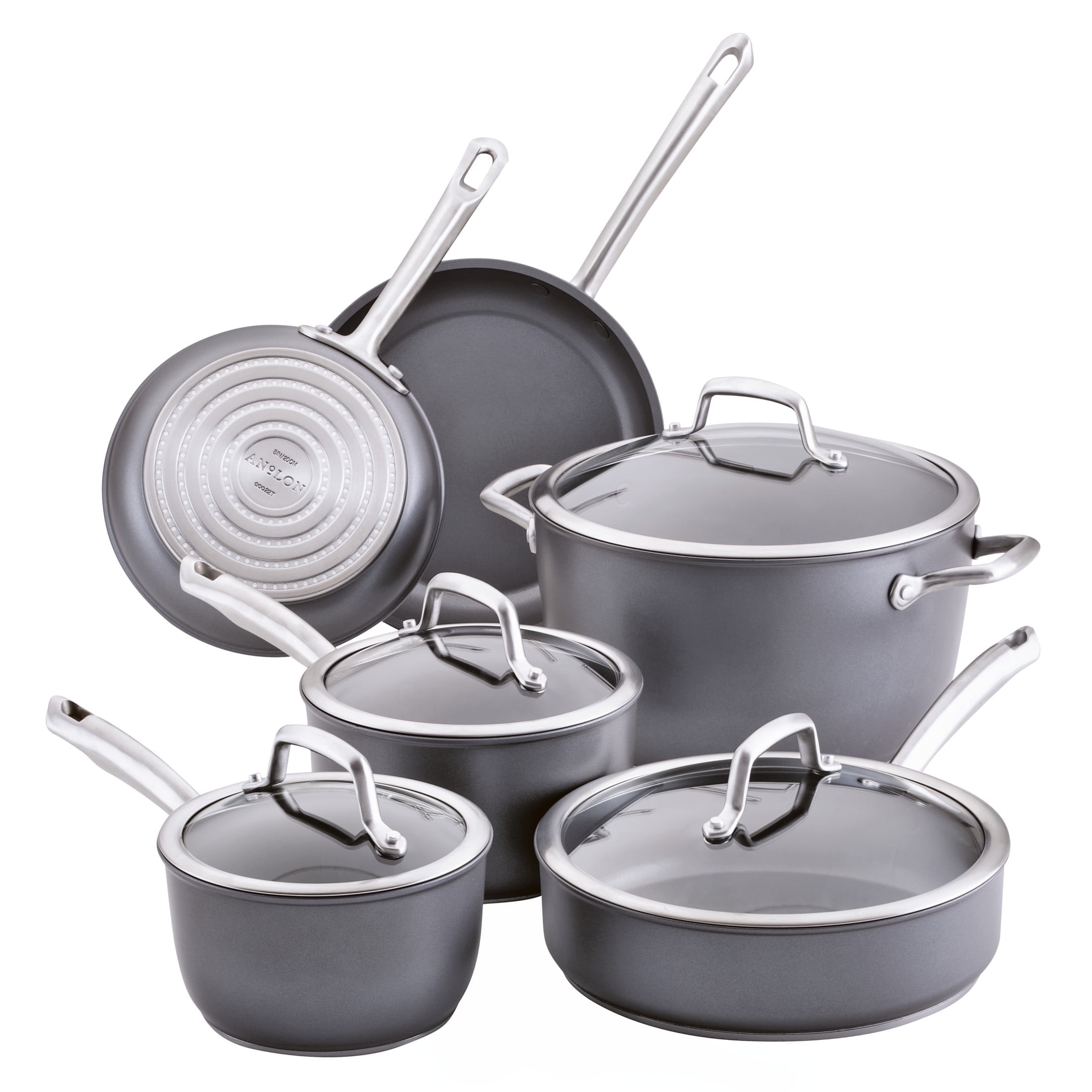 Anolon Accolade 10-Piece Hard-Anodized Pots Set - Walmart.com