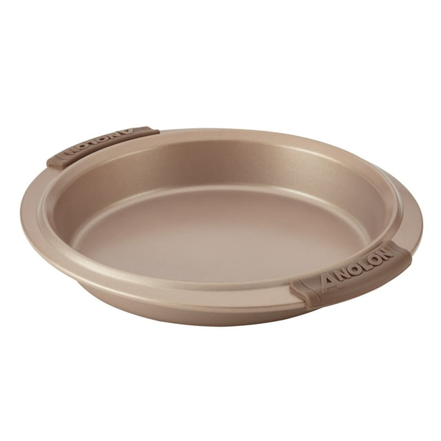 Anolon Advanced Bronze Nonstick Bakeware Round Cake Pan with Silicone ...