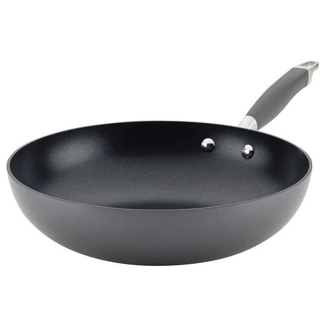 Anolon Advanced Home 12 inch Hard-Anodized Nonstick Stir Fry Pan ...