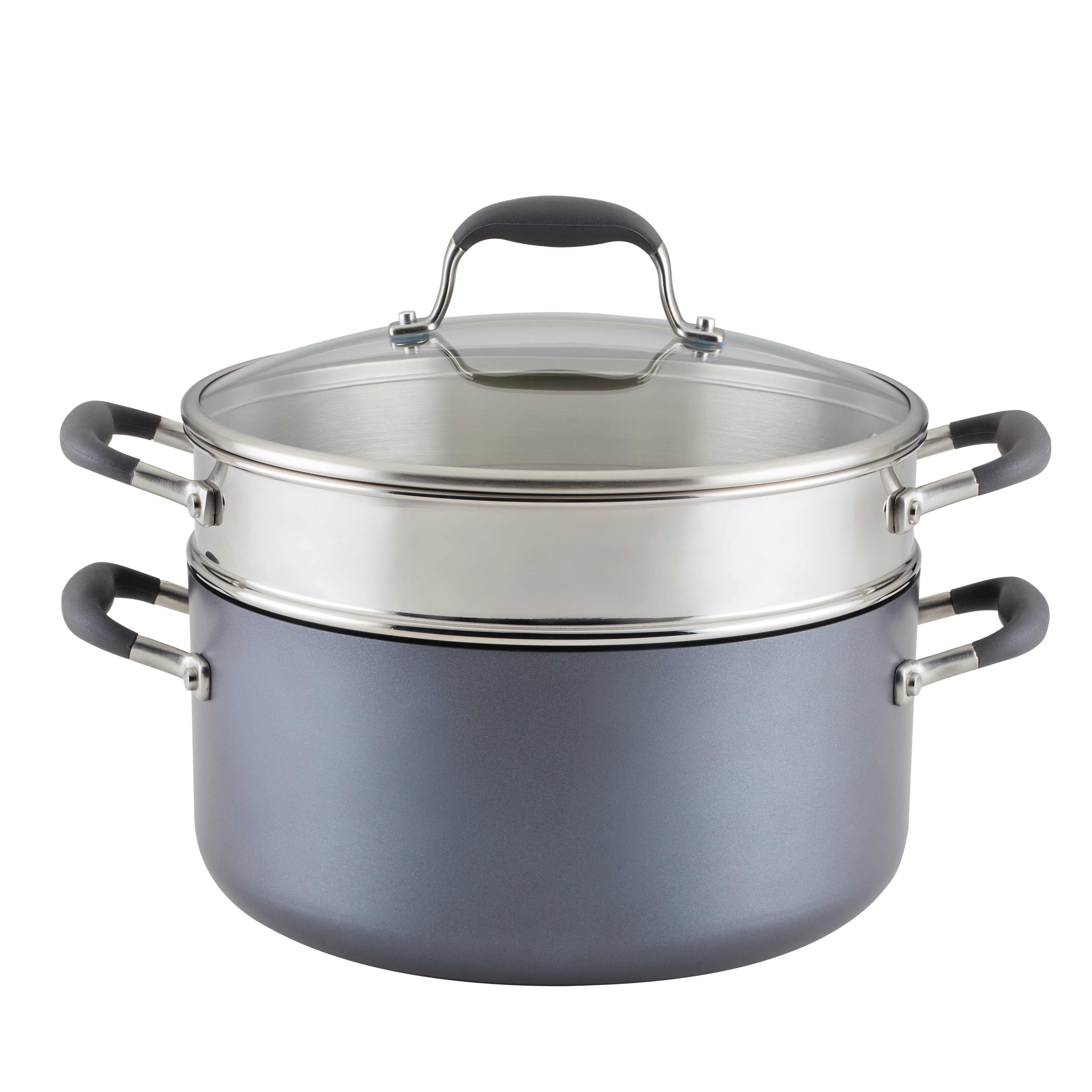 Anolon Advanced Home 8.5 Qt Nonstick Hard Anodized Aluminum Stockpot ...