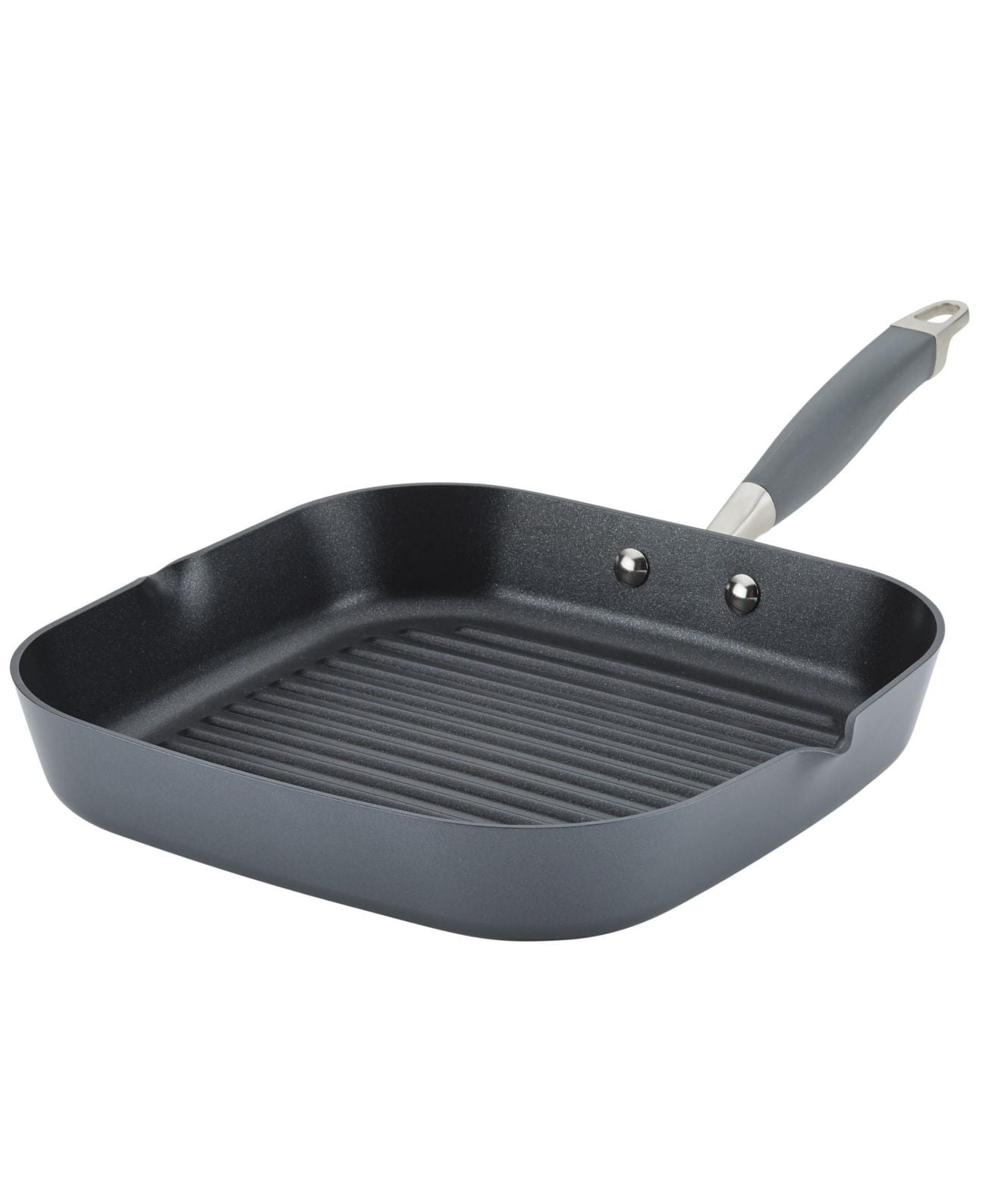 Anolon Advanced Home Hard-Anodized 11″ Nonstick Deep Square Grill Pan ...