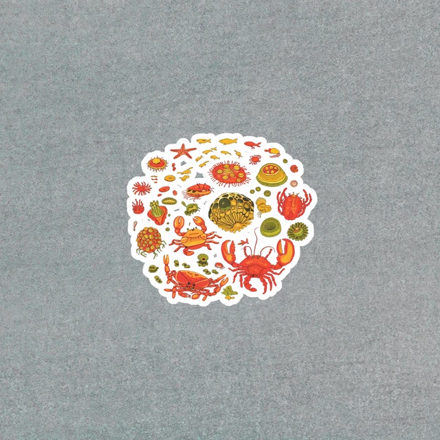 Anomalocaris Cambrian Sea Life Stickers - Prehistoric Aquatic Creatures ...