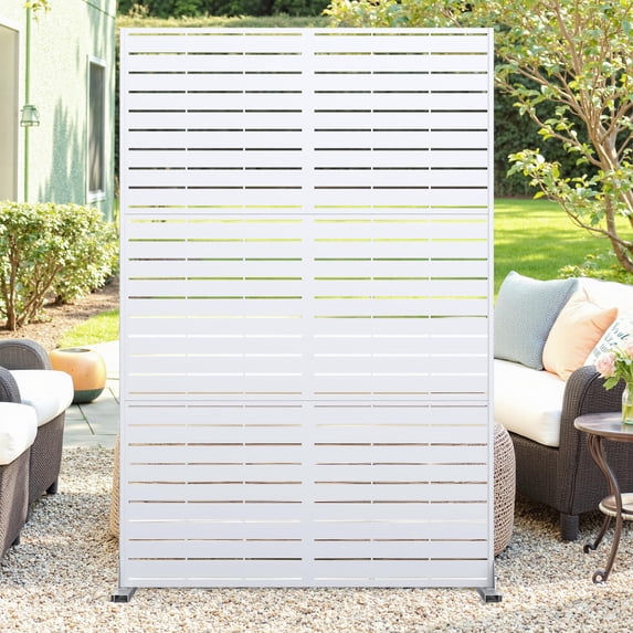 Anoncndin Metal Privacy Screen 72" H x 47" W,Outdoor Privacy Screens ...