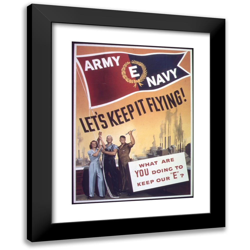 Anonymous 11x14 Black Modern Framed Museum Art Print Titled - Army-Navy ...