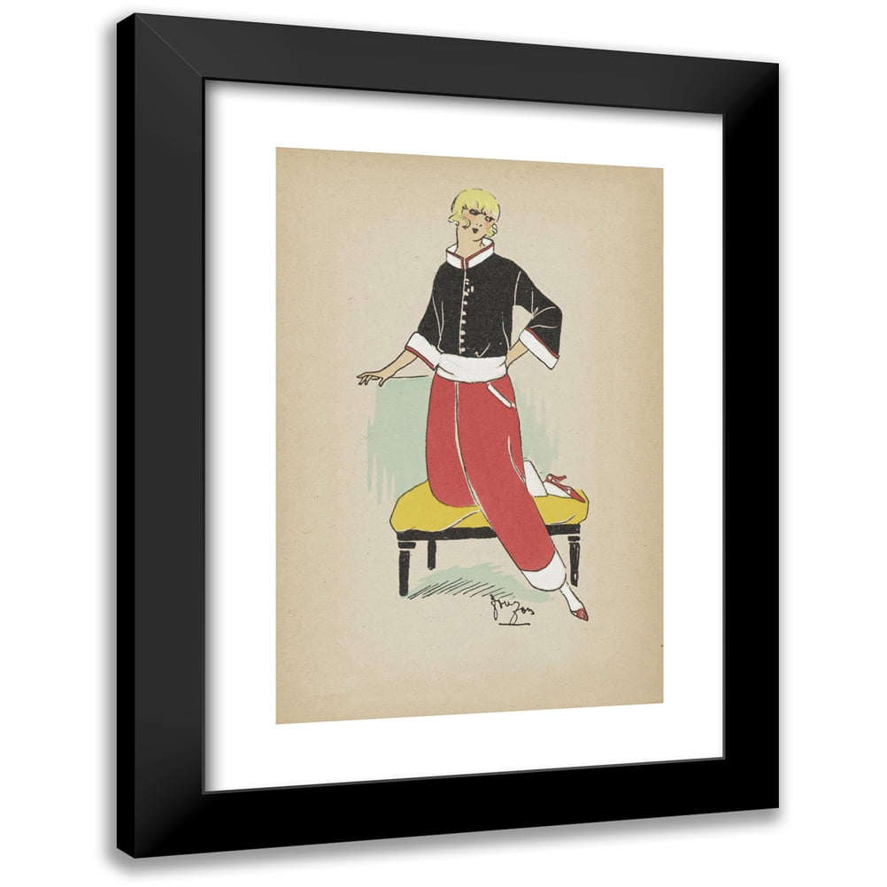 Anonymous 11x14 Black Modern Framed Museum Art Print Titled - Colinette ...