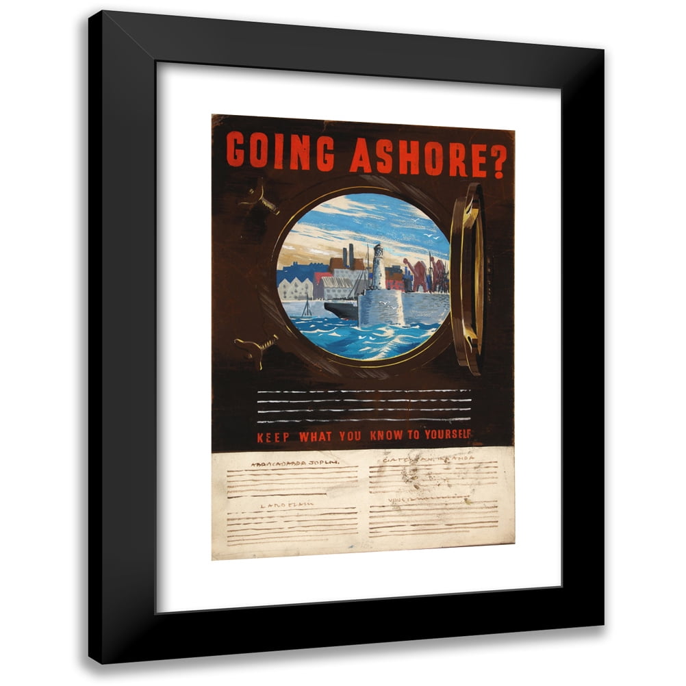 Anonymous 11x14 Black Modern Framed Museum Art Print Titled - Going ...